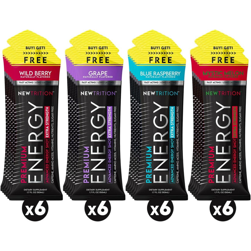 Mixed Flavor Extra Strength Energy Shots – NEWTRITION